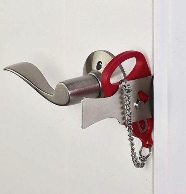 Travel Safe Security Bundle | 2 x Portable Door Locks + 2 Door Stop ...