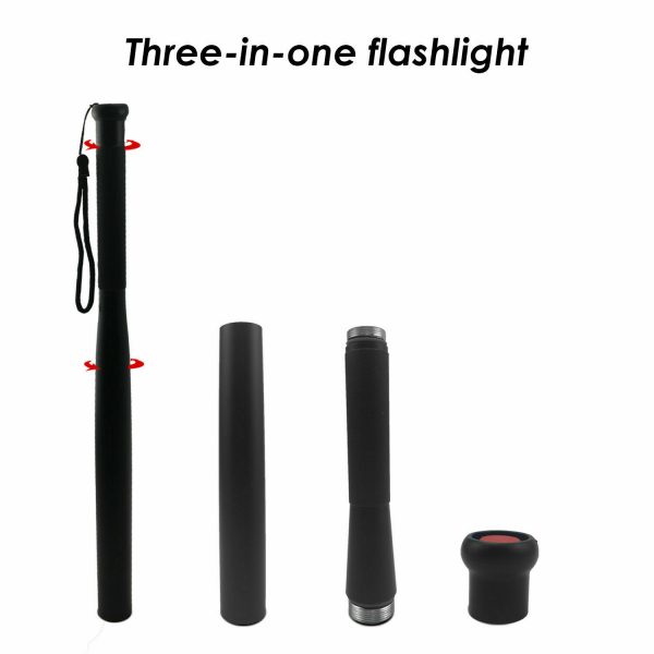 Baseball Bat LED Flashlight / Bright Baton Torch - Emergency Security ...