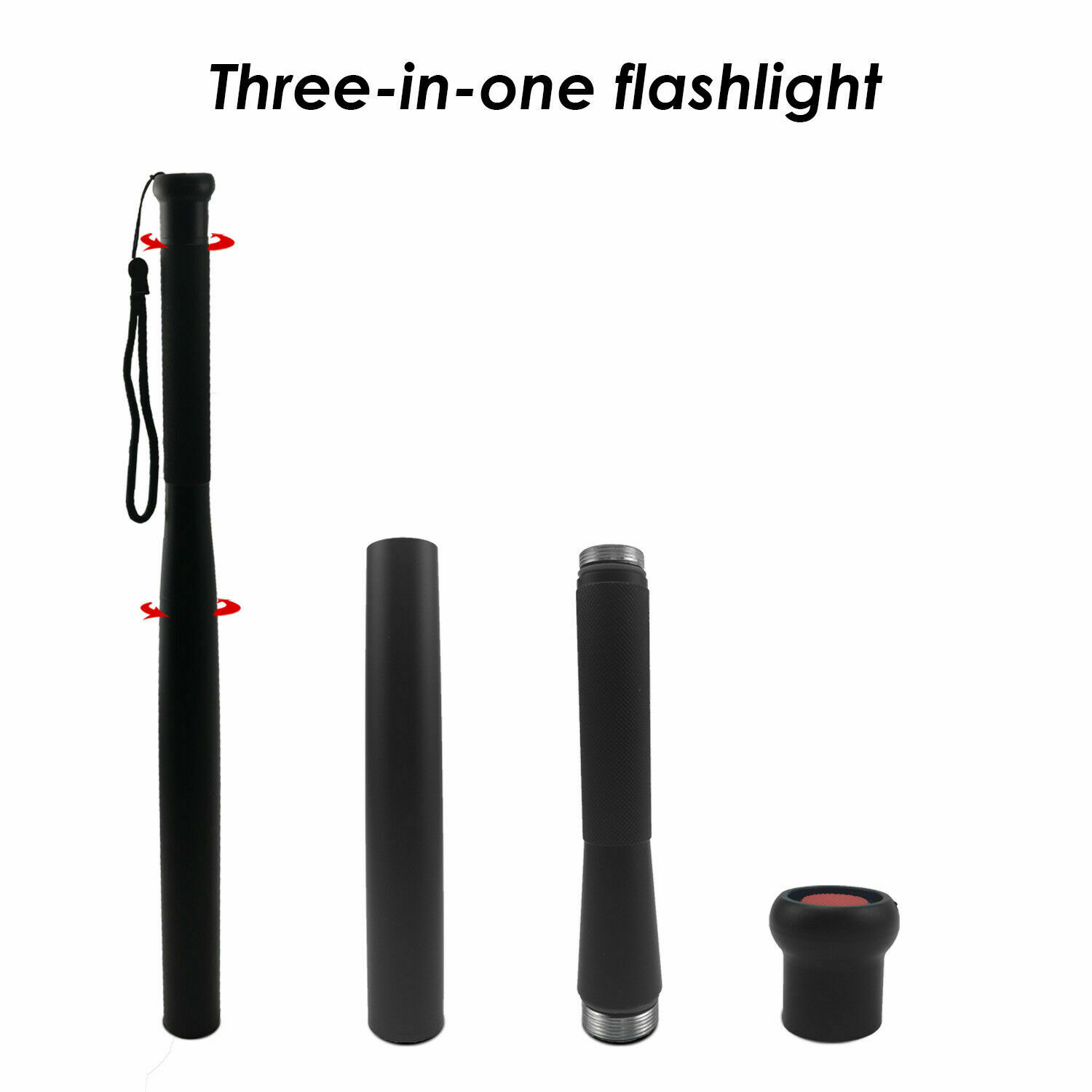Baseball Bat LED Flashlight / Bright Baton Torch - Emergency Security ...
