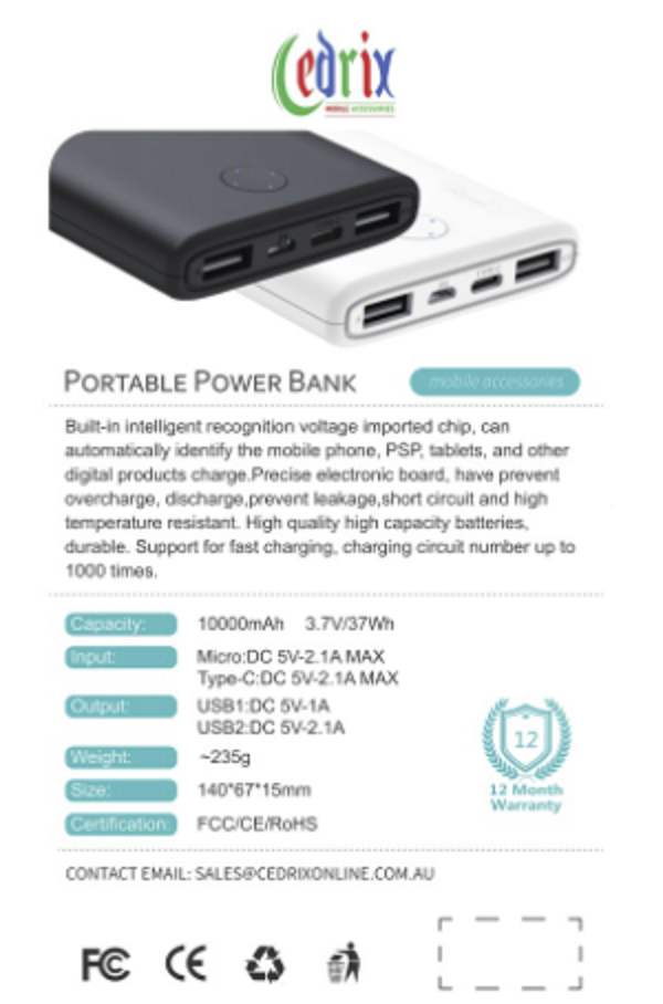 Powerbank | Portable and High Capacity | High Security Protection ...
