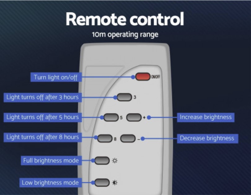 LED Solar Light | Street Light | Remote Outdoor Garden Security Lamp ...