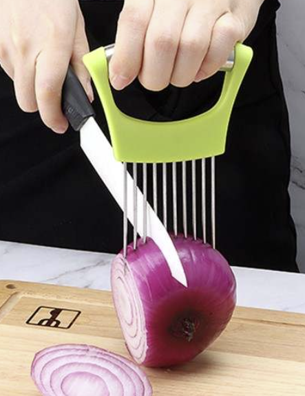 Kitchen Gadget Trio | Potato Cutter - Onion Holder - Silicone Oven ...