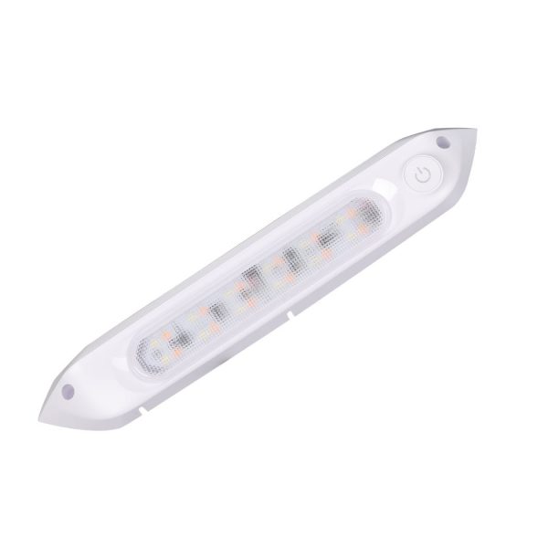 Dual LED Waterproof Awning Light | Caravan or RV Exterior | Amber White ...