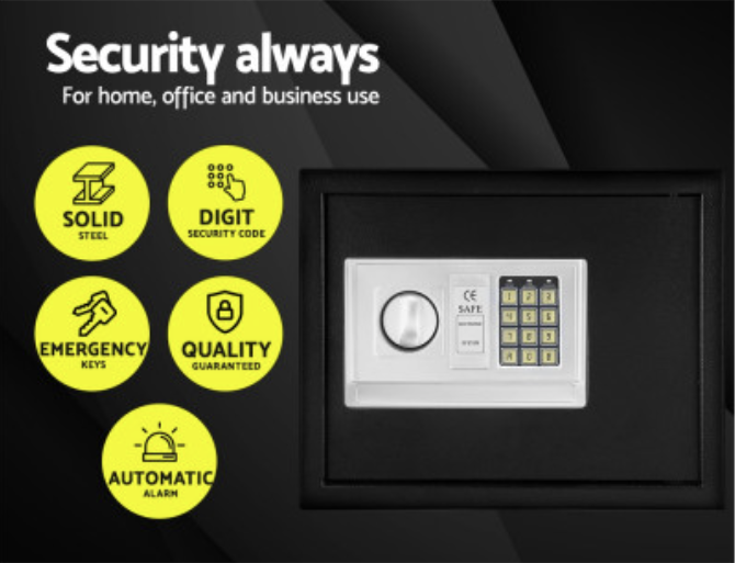 Electronic Digital Security Safe | 20L - Cedrix Online